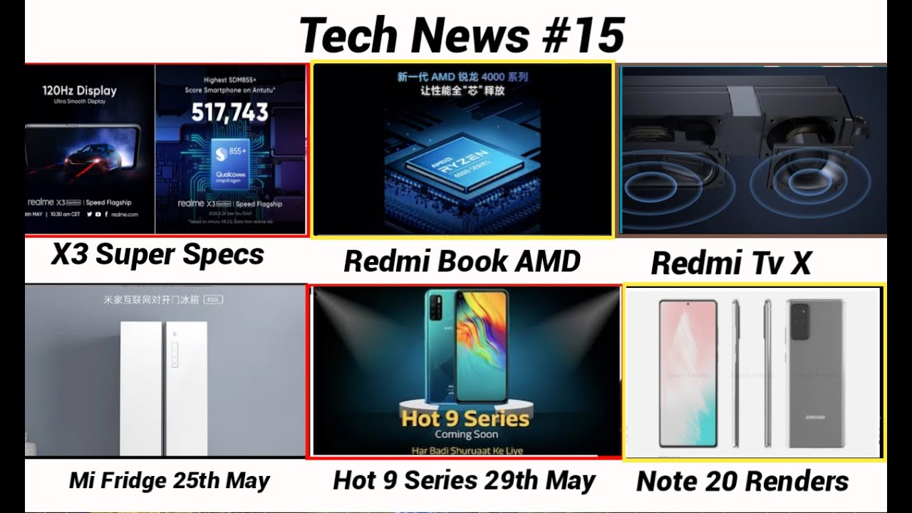IQOO U1 & U9,Redmi 9,Samsung Note 20,Redmi Book Ryzen 4000,Redmi Tv X ...