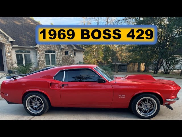 69 Mustang Boss 429 Side View