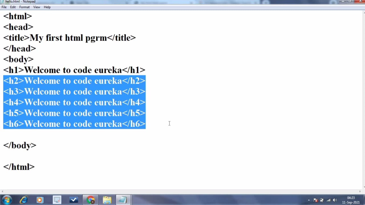 Html In Notepad Malayalam Html Notepad To Browser Malayalam 1403