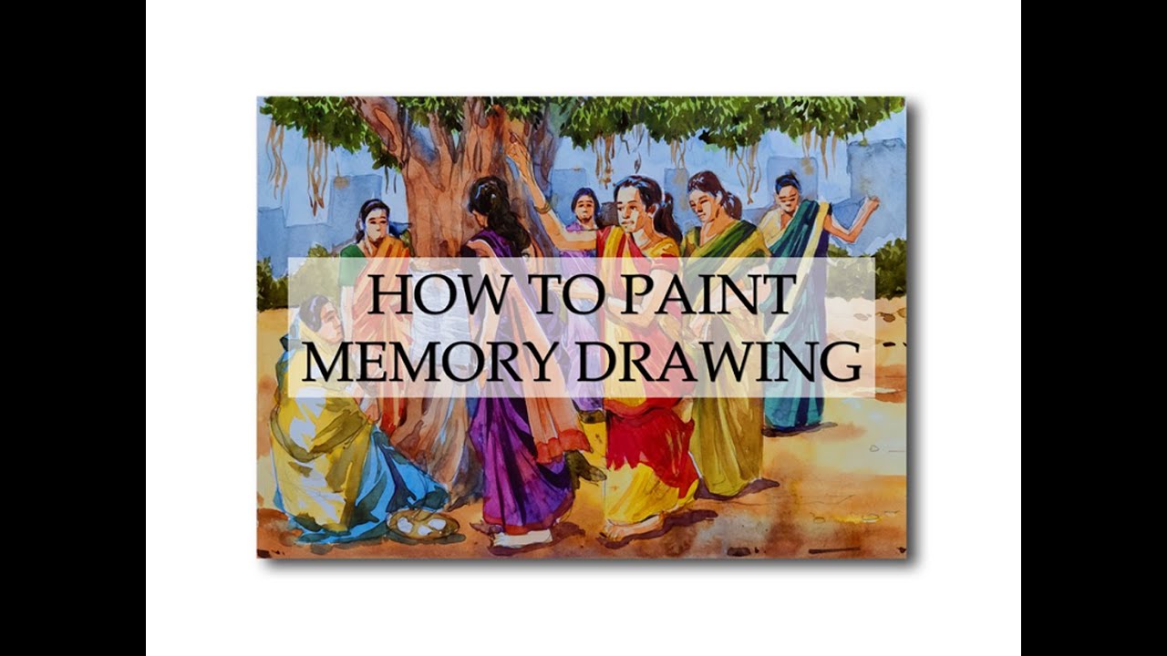 HOW TO PAINT A MEMORY DRAWING | ELEMENTARY AND INTERMEDIATE GRADE EXAM ...