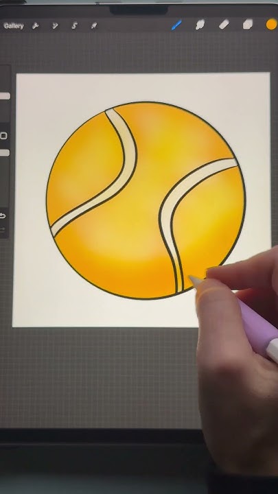 Procreate Drawing Tennis Ball #shorts #ipaddrawing #procreatedrawings # ...