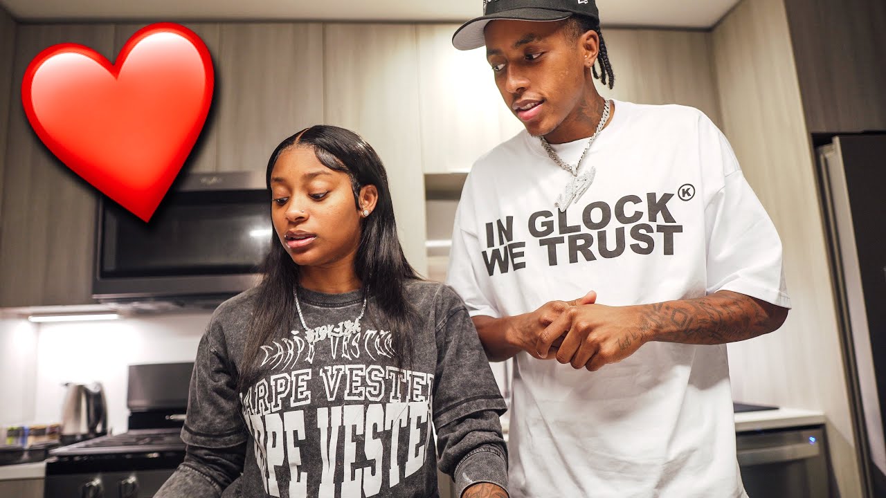 I PULLED UP ON VEE TO COOK FOR HIM😘 - YouTube