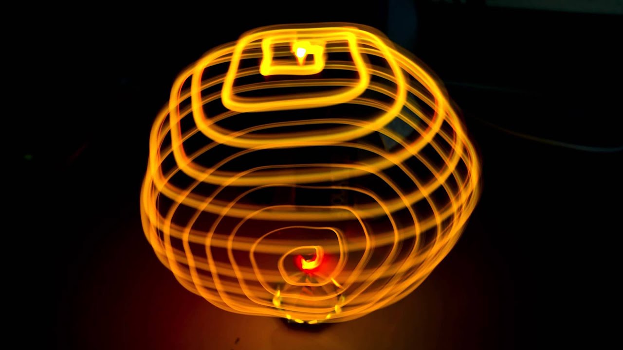 Robotic light painting and light painted animations - YouTube