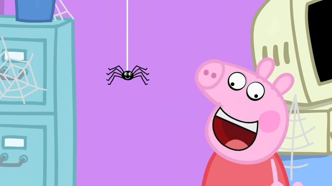 Peppa Pig Spider Adventure Episode Funny Facial Expressions - YouTube