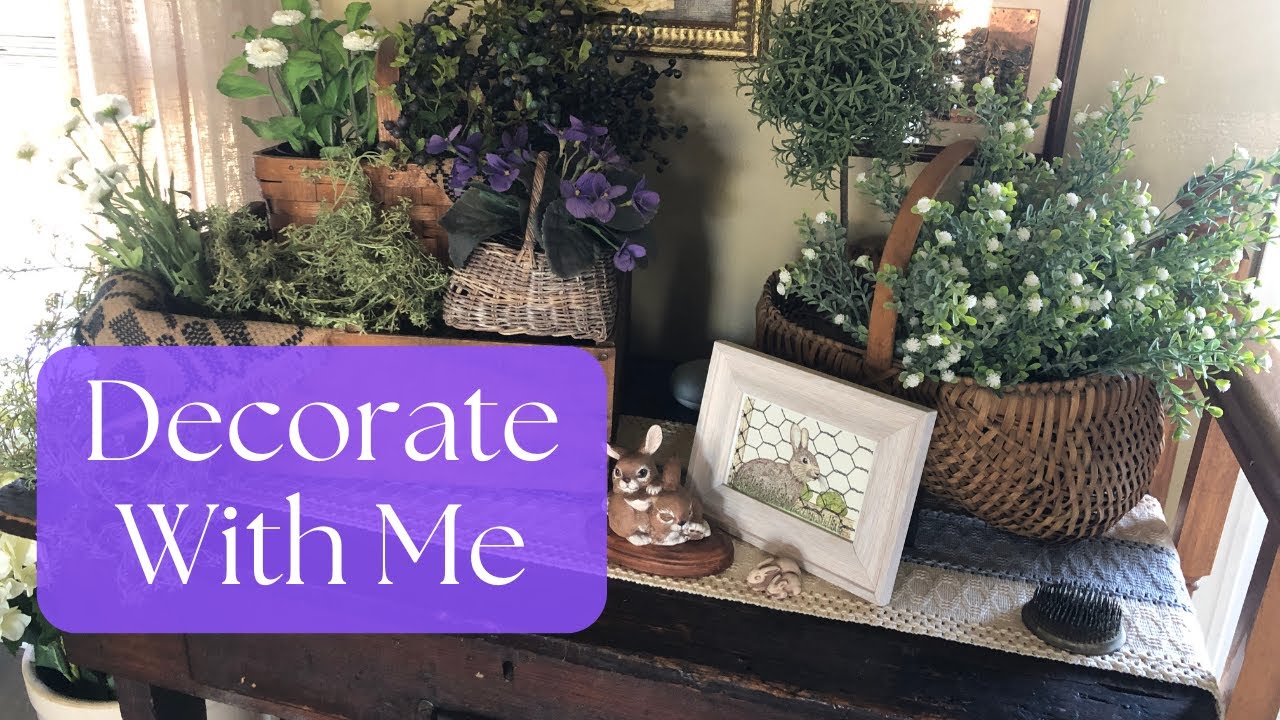 Old Library Table Decorate With Me - YouTube