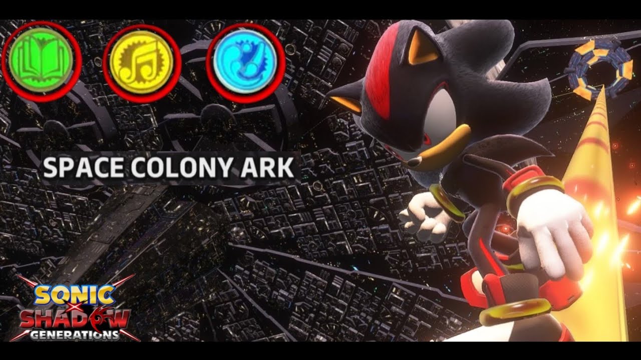 Space Colony Ark Act 1/2 all collectable locations (Sonic x Shadow ...