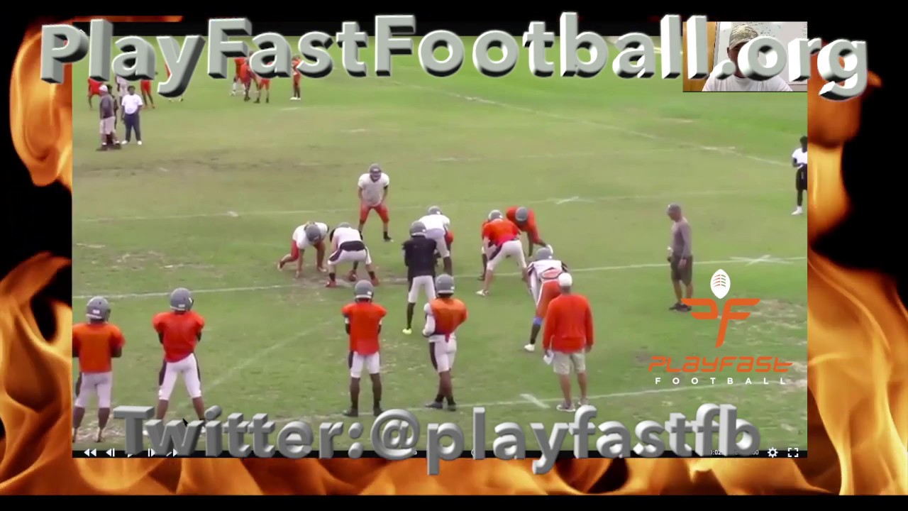 Spring Football Practice 2019: Half Line Drills Snippet - YouTube