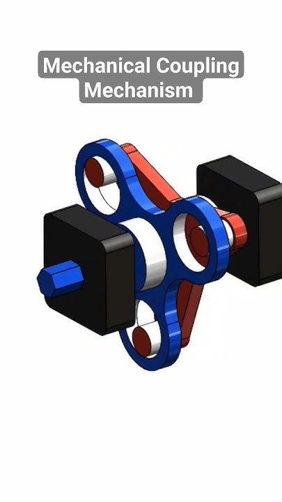 Mechanical Coupling Mechanism 📌#cad #animation #cadcam #engineering # ...