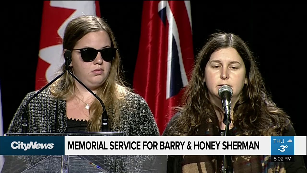 Memorial service for Barry & Honey Sherman - YouTube