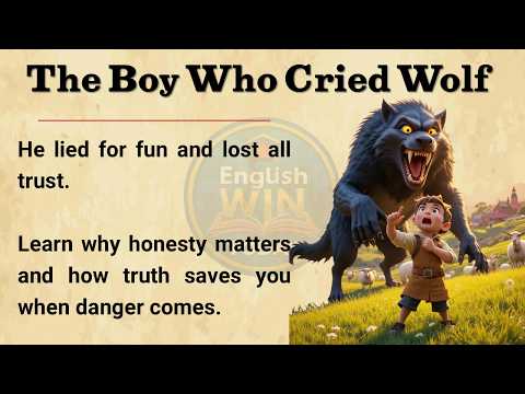 🐺👦The Boy Who Cried Wolf | Aesop’s Fable | English Listening Practice