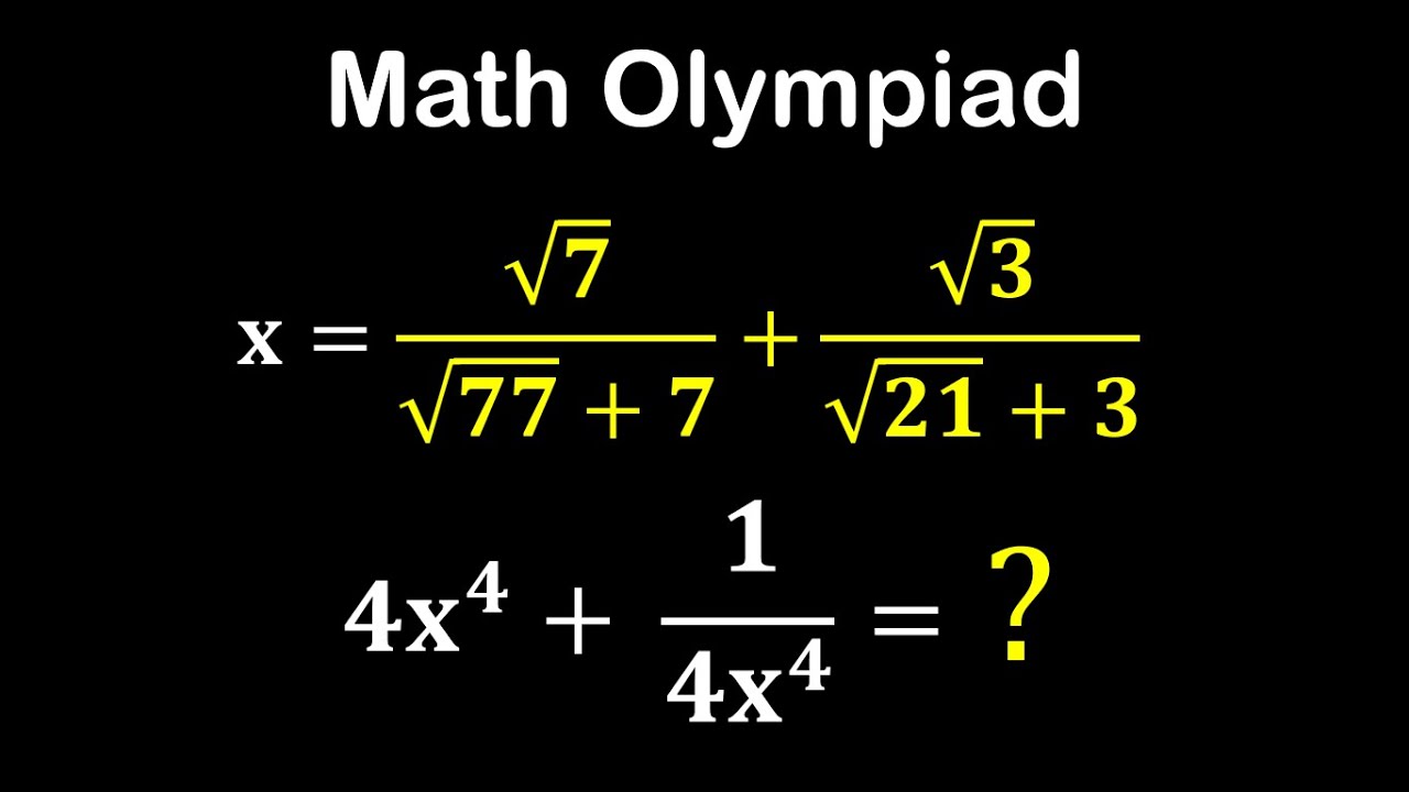 Thailand Math Olympiad- A Nice Radical Algebra Challenge - YouTube
