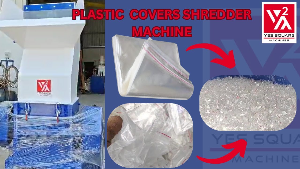 PLASTIC COVERS SHREDDER MACHINE | 10 HP | COIMBATORE - YouTube