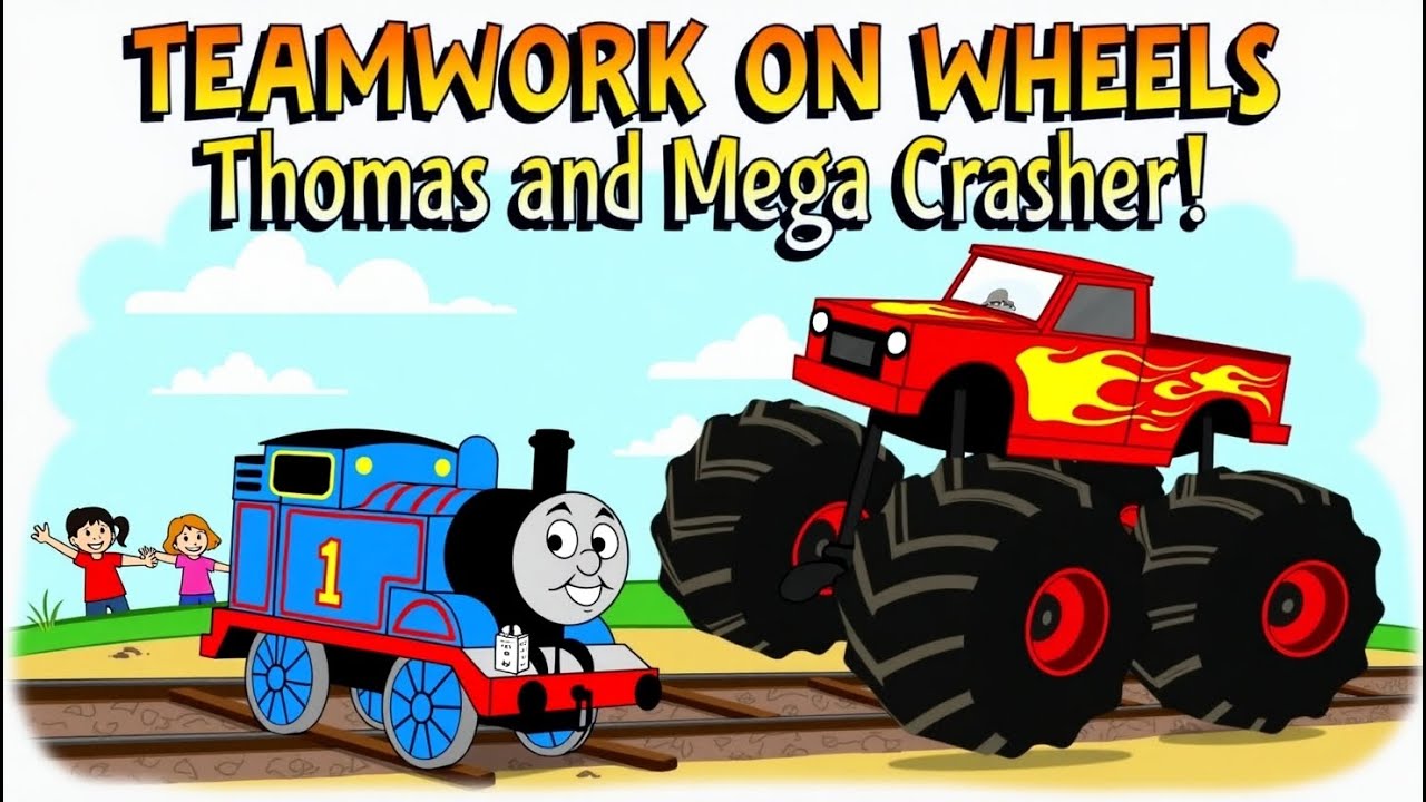 Teamwork on Wheels Thomas and Mega Crusher | Friendship Stories - YouTube