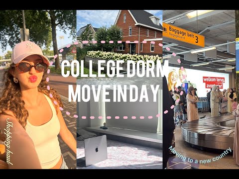 Dorm move-in & travel vlog 🇲🇦➡️🇳🇱 | حياتي فهولندا بدات!