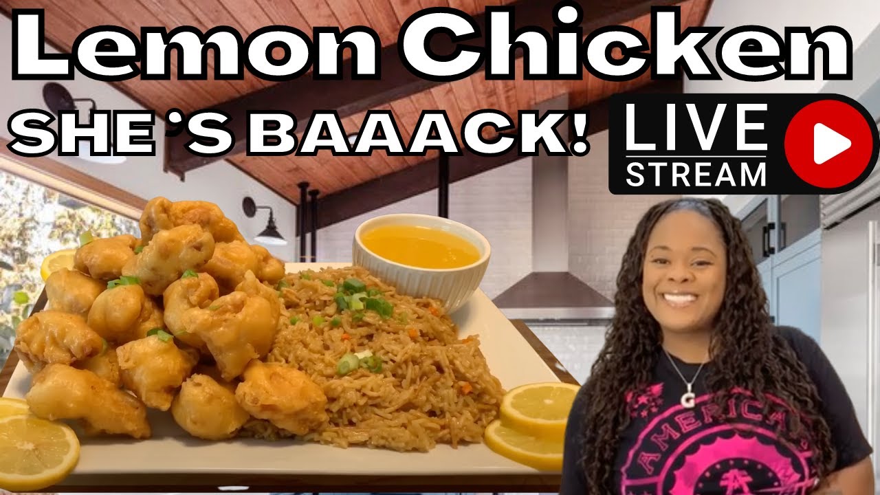 Gina Young Live Cooking Lemon Chicken - YouTube