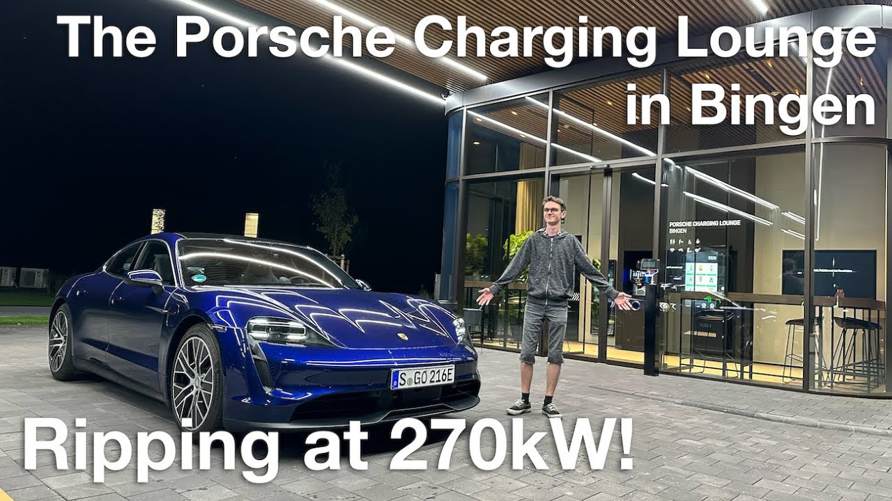 Ripping at 270kW at the most beautiful charging park! - Porsche ...