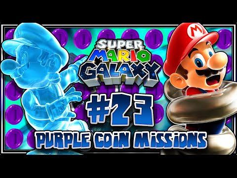 Super Mario Galaxy - Part 23 (1080p 60FPS 100%) Purple Coin Missions ...