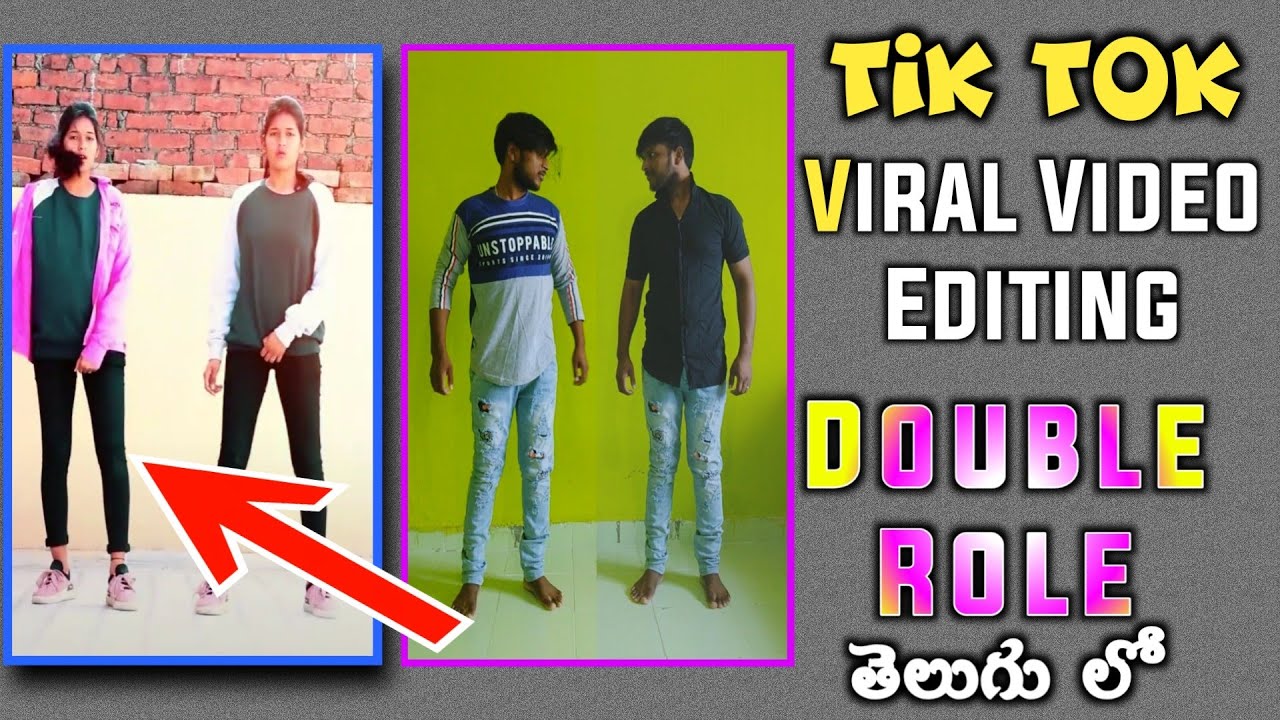 Tik Tok New Trend Double Role video editing on kinemaster Telugu | new ...