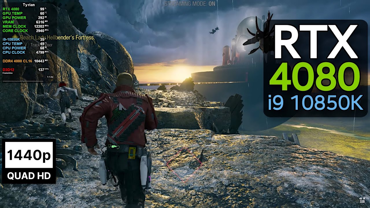 Guardians of the Galaxy - Ray Tracing Ultra 1440p | RTX 4080 - YouTube