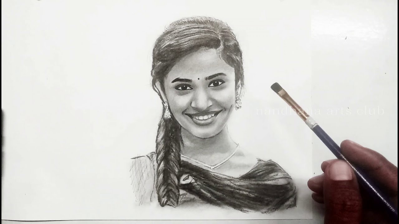 UPPENA HEROIN DRAWING STEP BY STEP (2ND TIME - FOR VIEWERS) - YouTube
