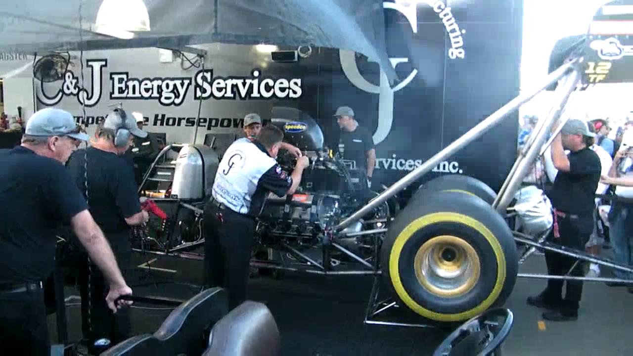 Bob Vandergriff Jr. Warmup at the 2010 Fram Autolite NHRA Nationals ...