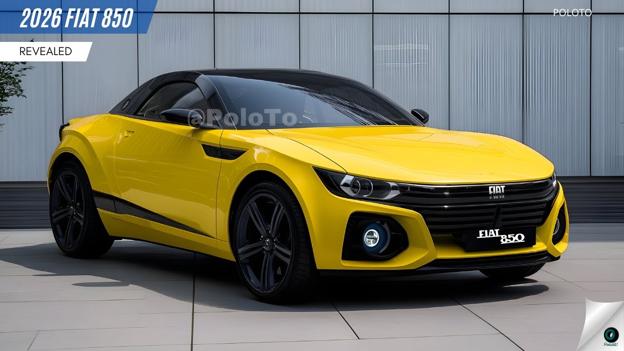 2026 Fiat 850 Revealed - the return of Fiat's affordable small sports ...