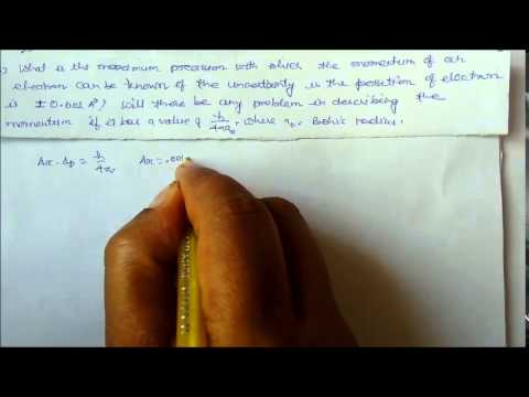 Problems Of Uncertainty Principle : Solved Numericals - YouTube