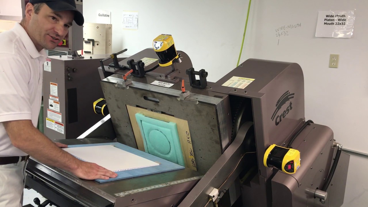 Breakthrough Edge Quality - Die Cutting White-Bleach Falconboard® - YouTube