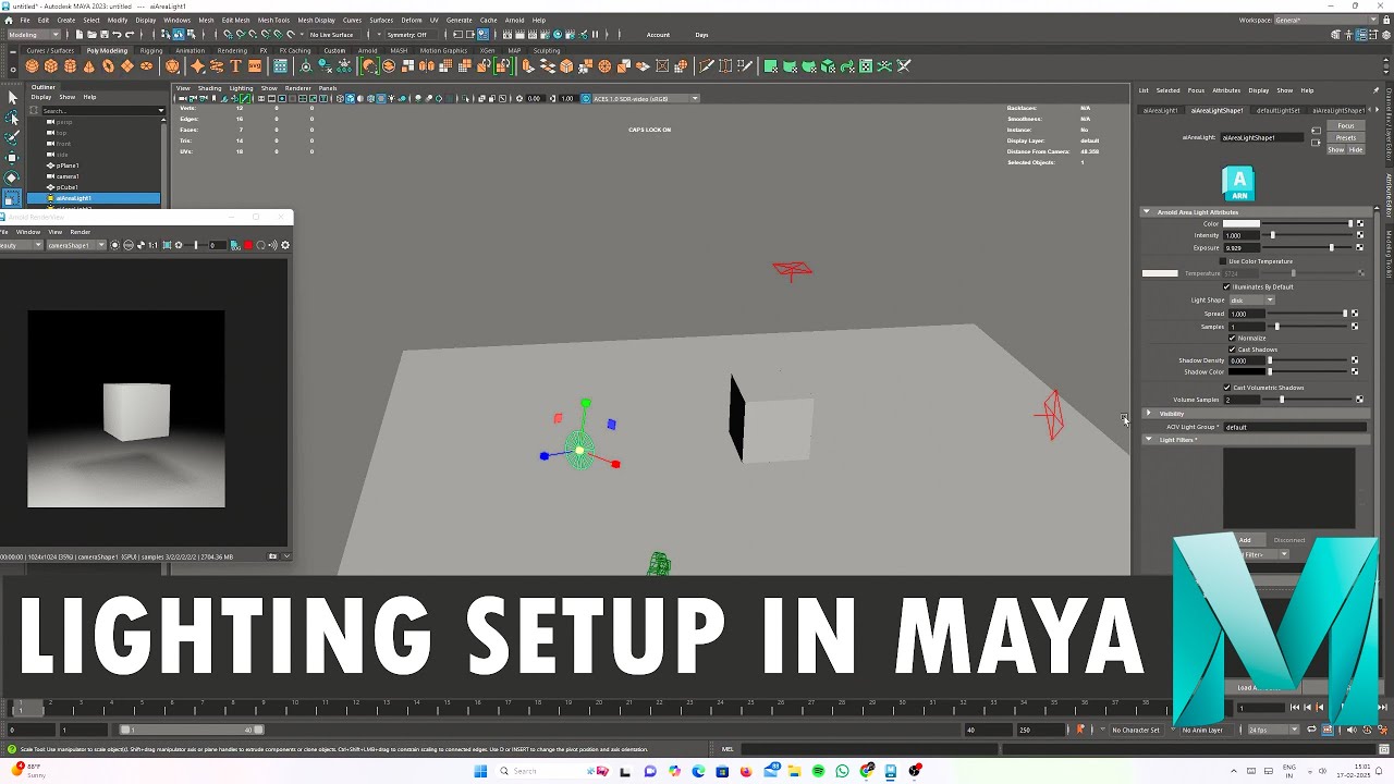 Maya Lighting Setup Tutorial | Complete Lighting in Autodesk Maya - YouTube