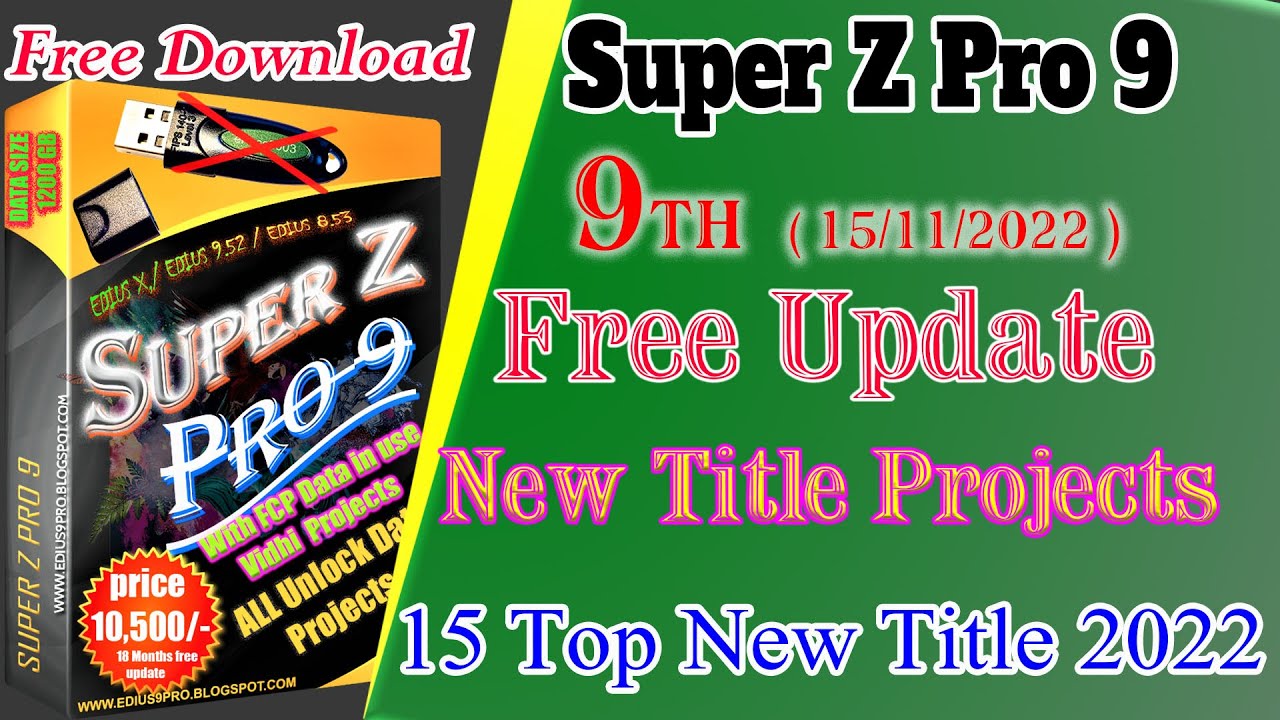 Edius X/9/8 new project 2022 free download ||edius new title project ...