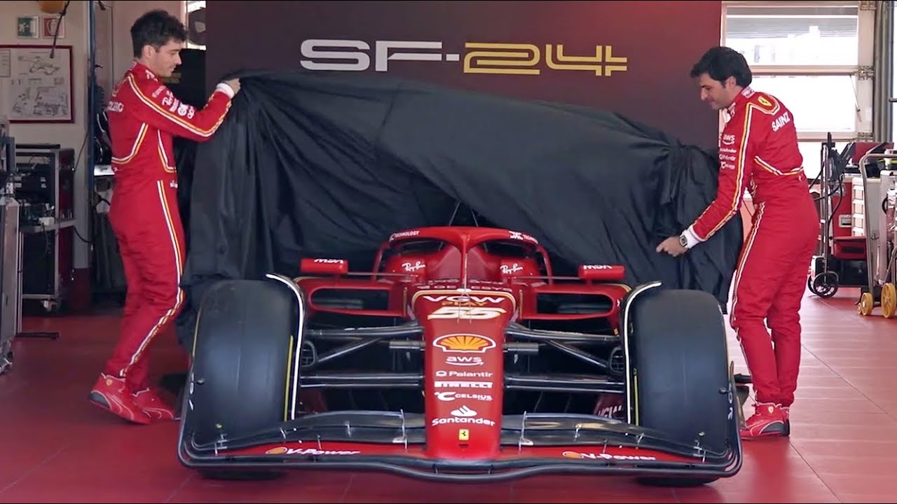 New Ferrari SF-24 | Reveal & Drivers Interviews - YouTube