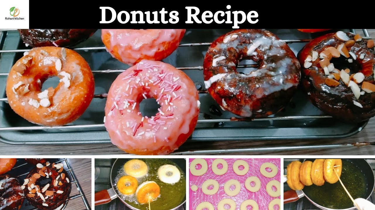 Donuts | Doughnut recipe by Rohani Kitchen | Easy Easy Donuts Recipe ...