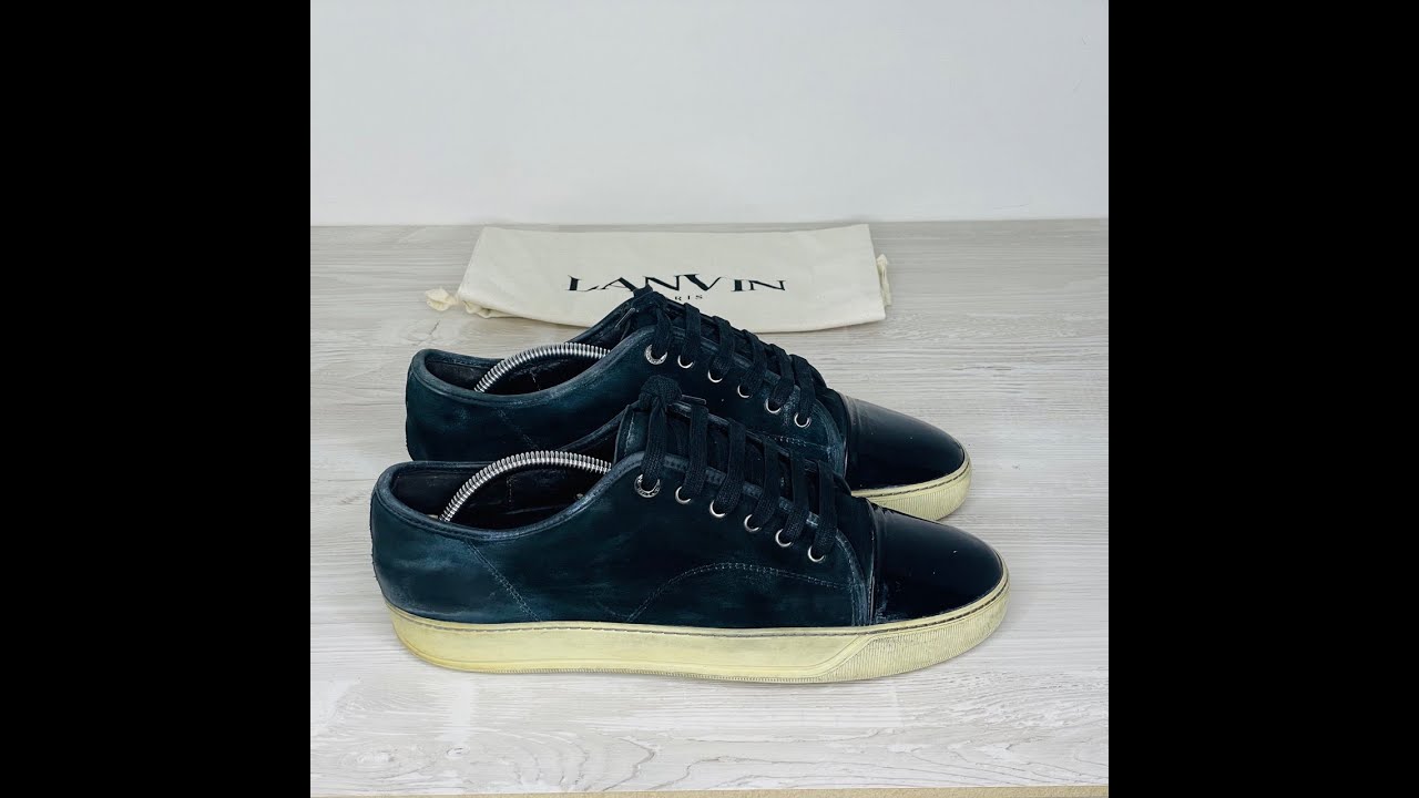 Lanvin Sneakers, 'Sort' Lak Toe (43) 🐻 - YouTube