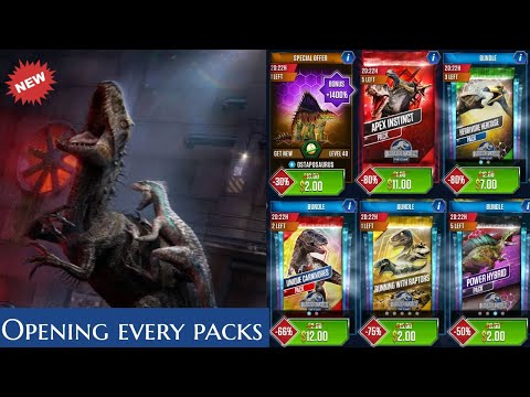 Purchasing Super packs in Jurassic world the game || unlocking ...