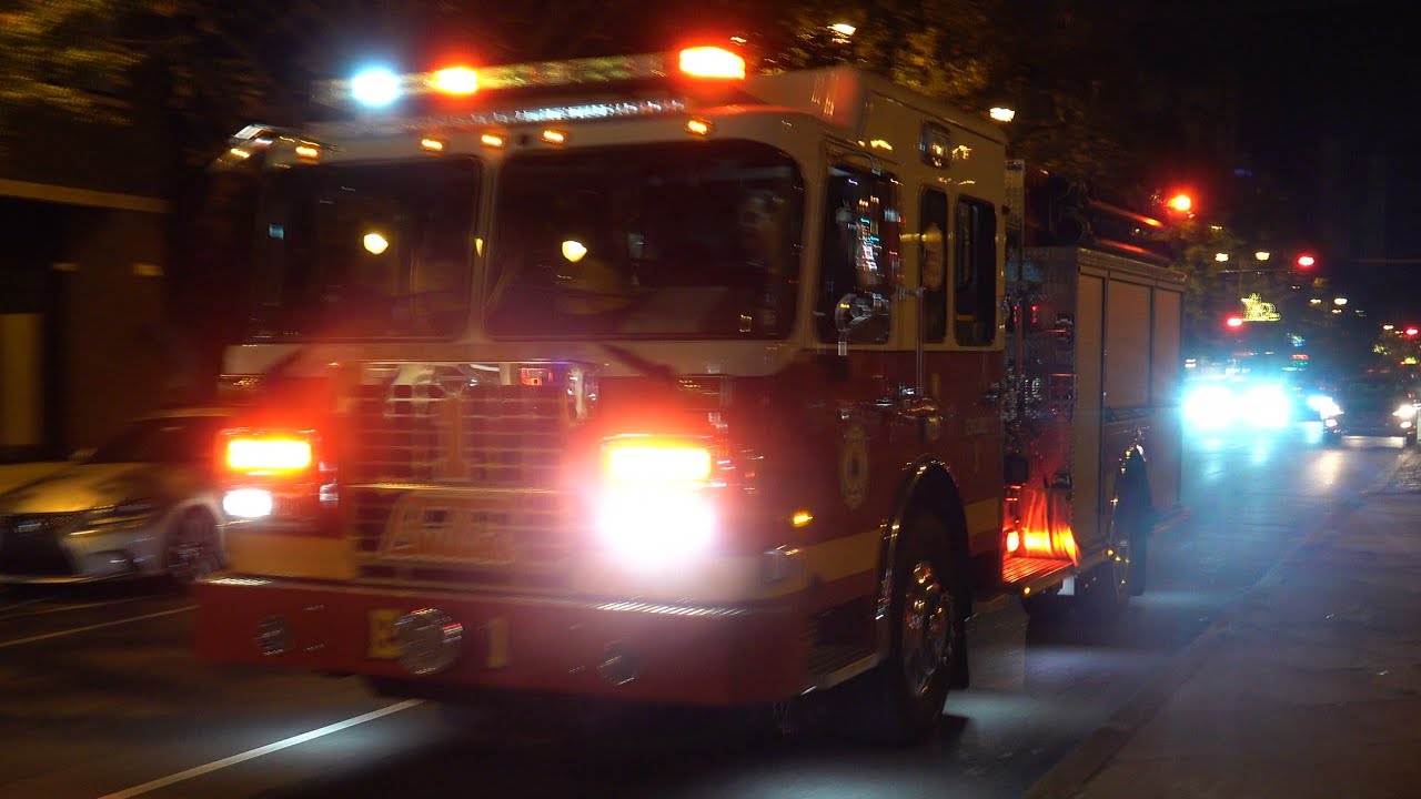 Philadelphia Fire Department Engine 1 Responding - YouTube