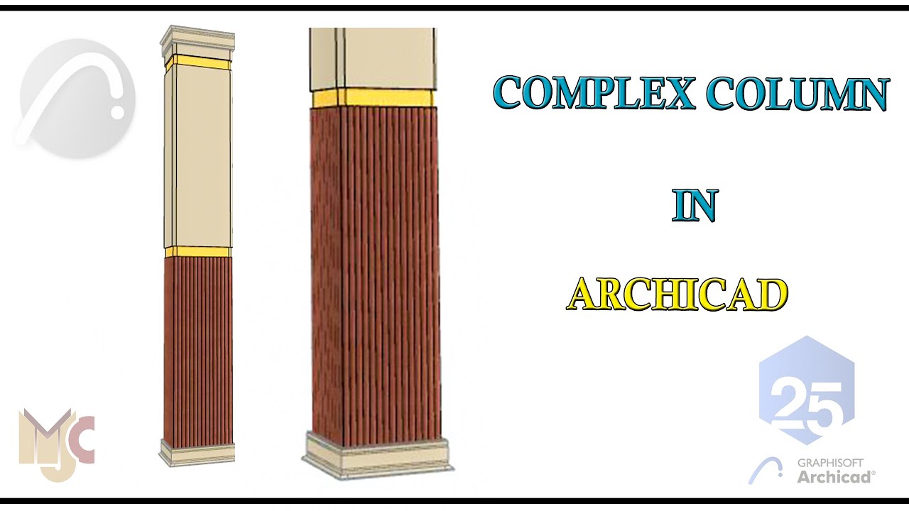 HOW TO CREATE DECORATIVE COMPLEX COLUMN - YouTube