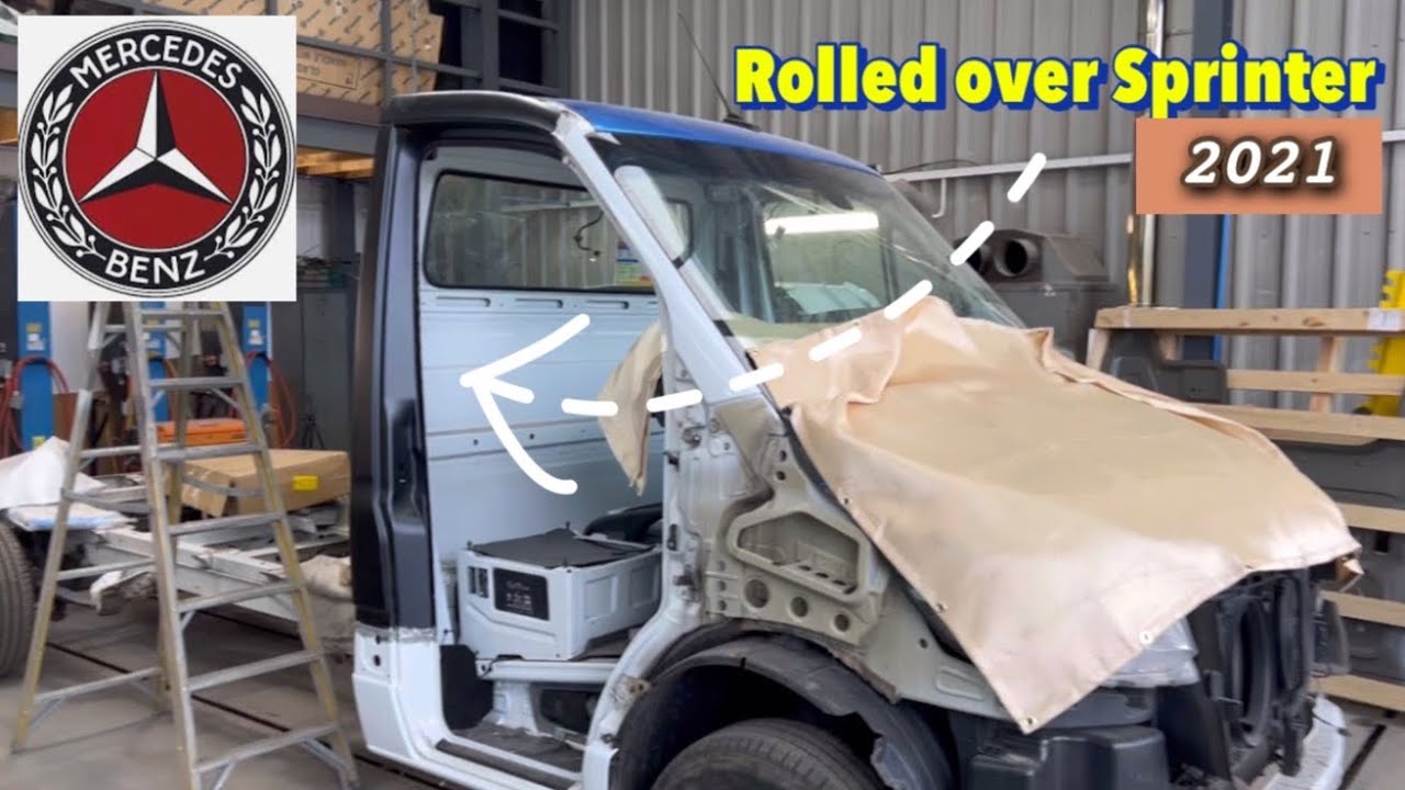 Fixing a Rolled over 2021 Mercedes Sprinter !!! - YouTube
