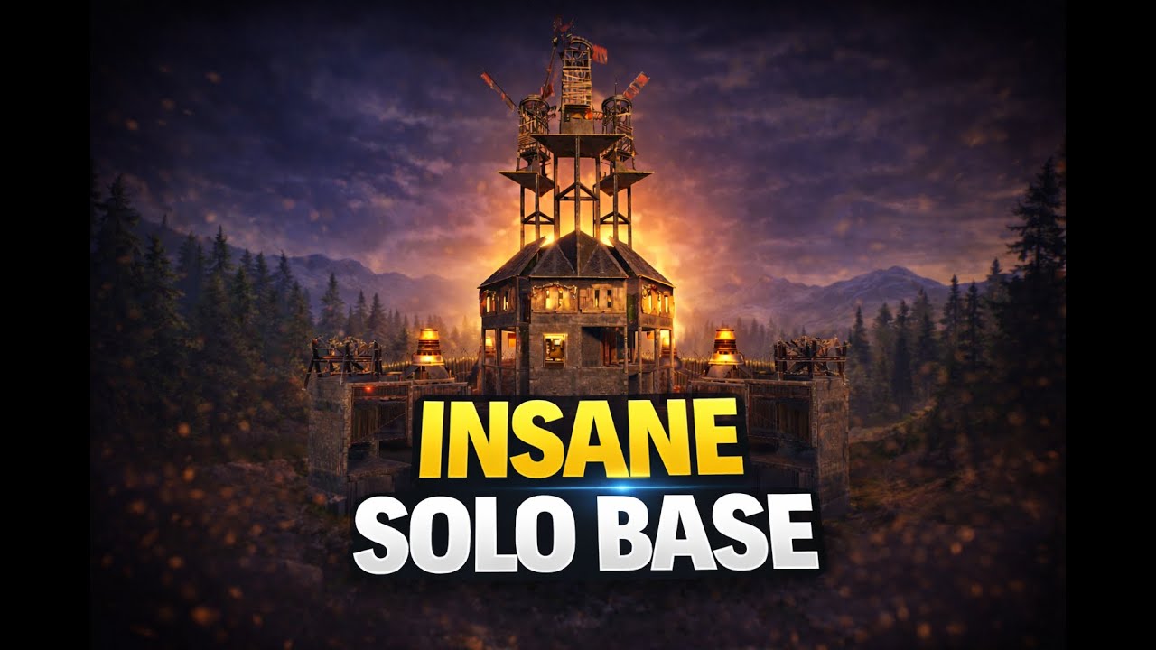 INSANE SOLO BASE - From Starter to Main Base Rust - YouTube