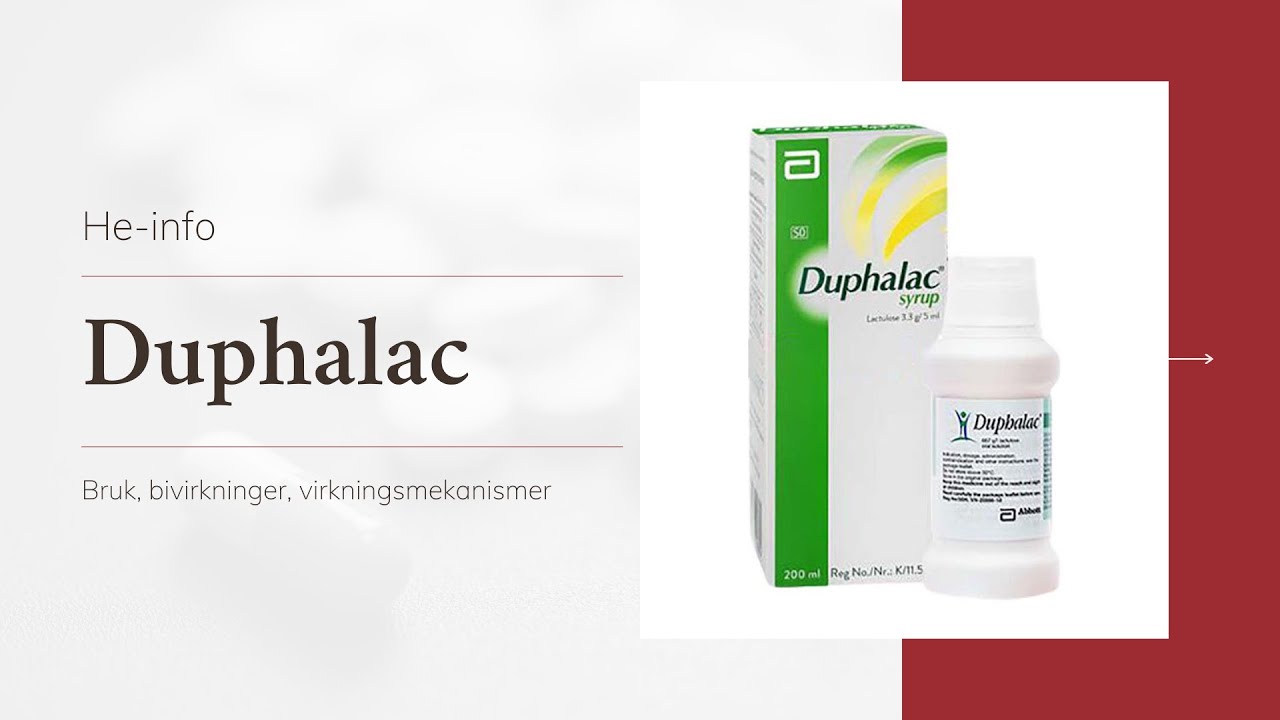 #Duphalac: Indikasjoner, kontraindikasjoner, dosering, bivirkninger ...