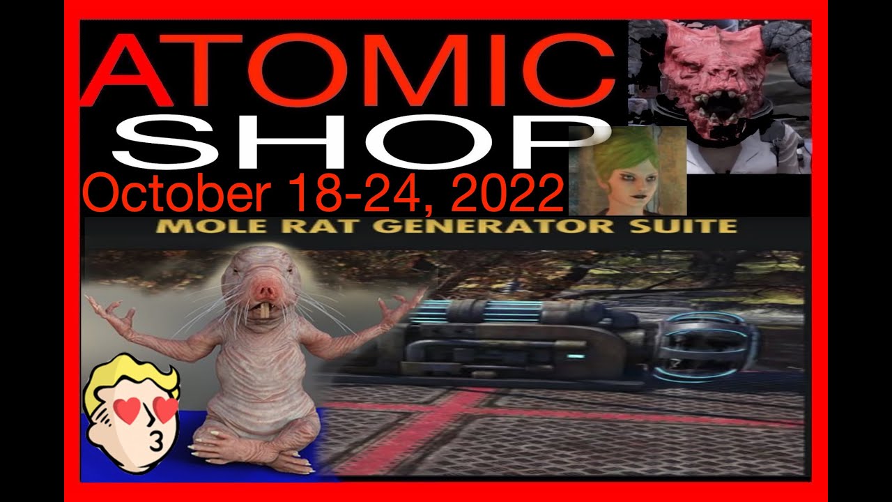 MOLE RAT GENERATOR SUITE red rocket paint HALLOWEEN BUNDLE FO76 ATOMIC ...