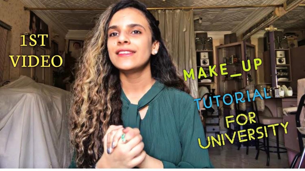 First video 😱🙈simple uni_makeup_tutorial💃 - YouTube