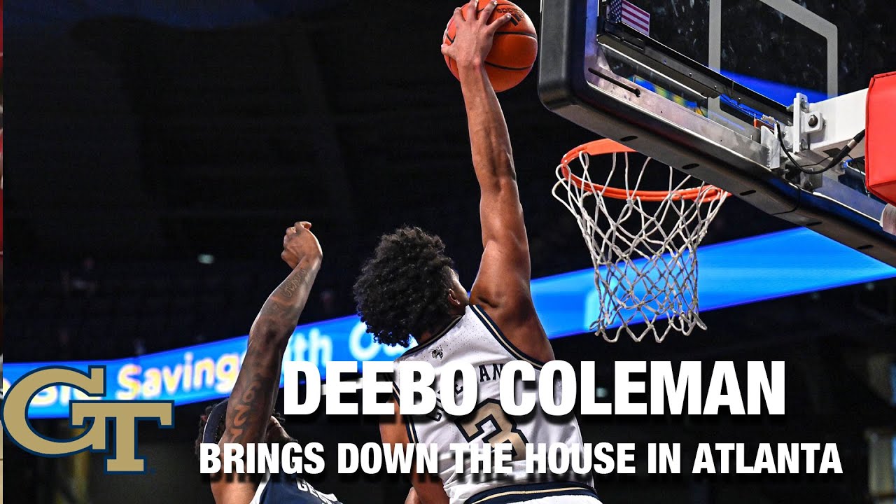 Georgia Tech's Deebo Coleman Brings Down The House In Atlanta - YouTube