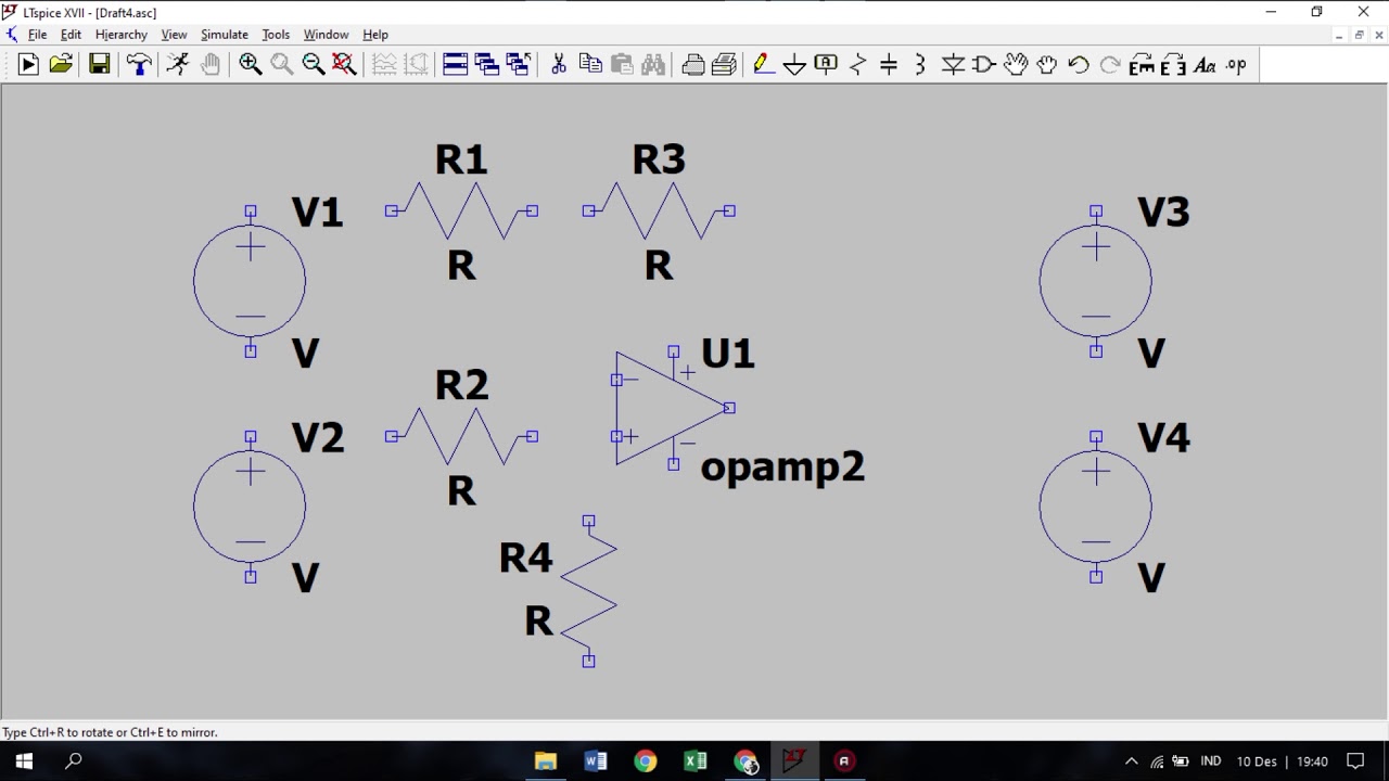 ANALISIS RANGKAIAN OPERATIONAL AMPLIFIER ADDER DAN SUBTRACTOR | LTSpice ...