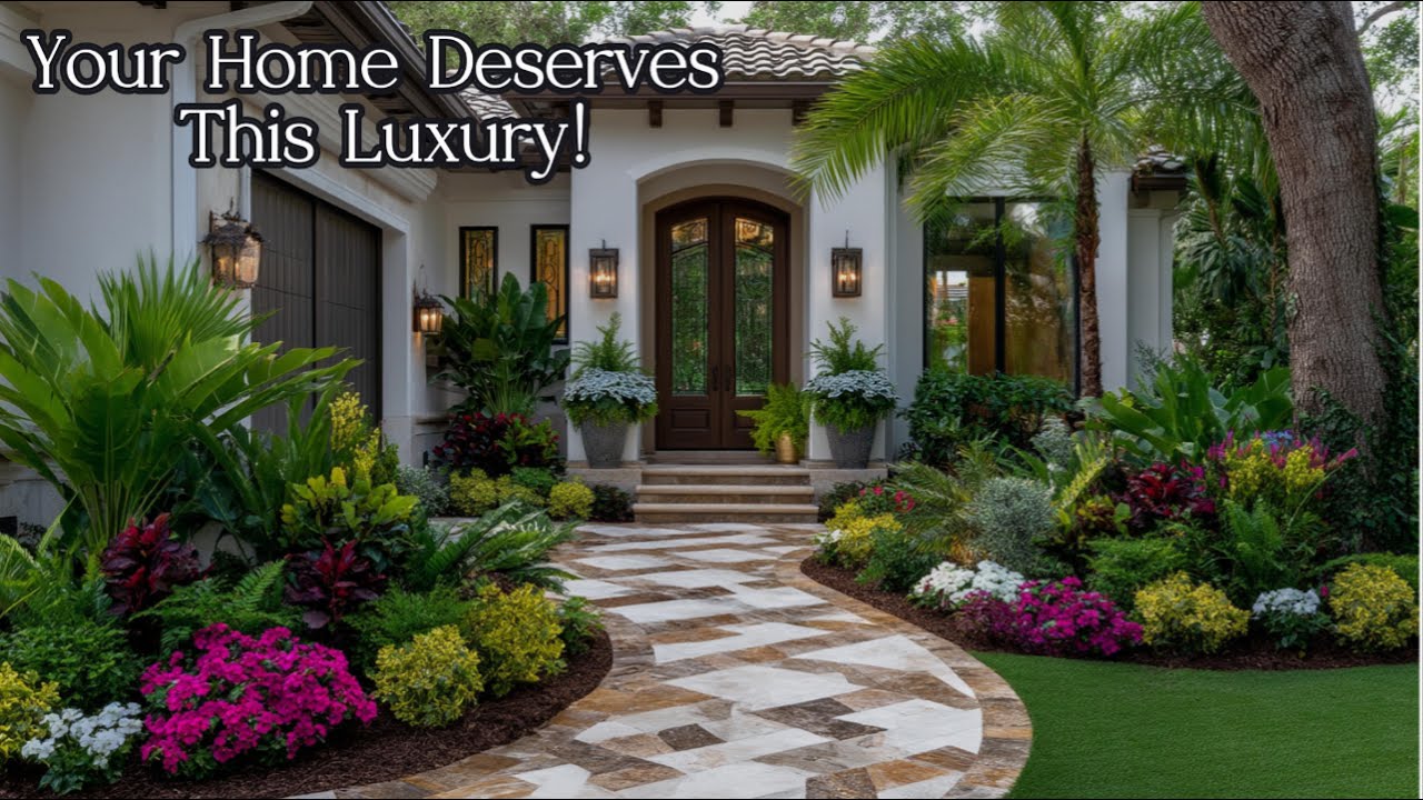 Luxury Tropical Vibes: Front Yard Ideas You’ll Fall in Love With! - YouTube