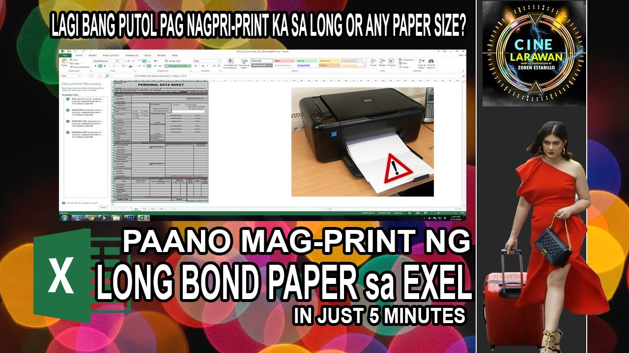 How to Print Long in Exel - Full Tutorial - YouTube