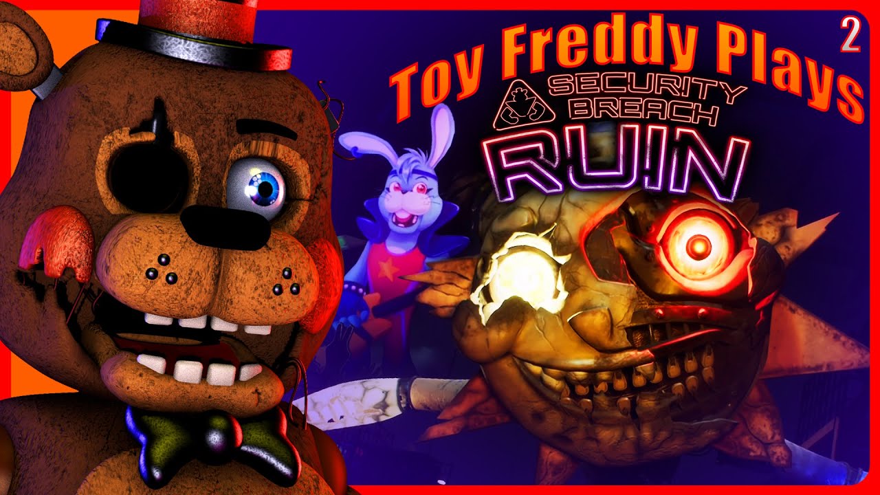 Toy Freddy Plays FNAF: Security Breach RUIN | Sun And Moon COMBINED To ...