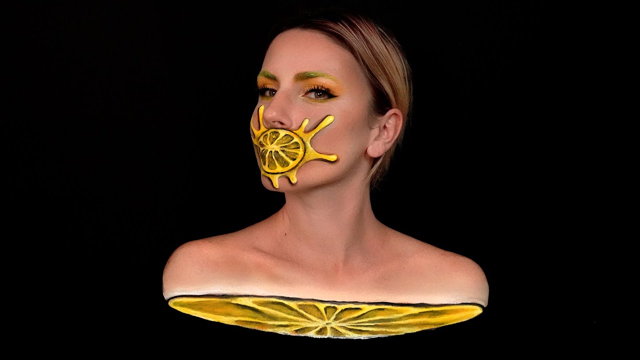 Detached Body Illusion LEMON MAKEUP - YouTube
