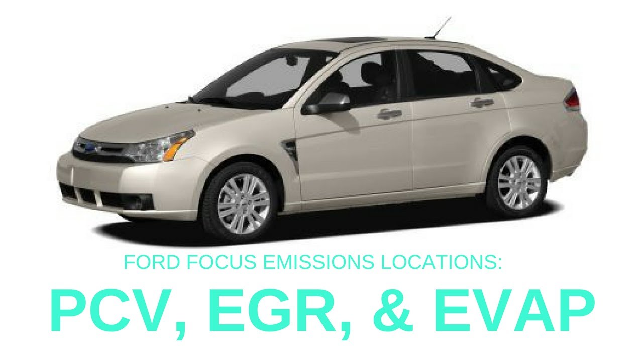 Ford Focus emissions locations. EVAP, EGR, Purge, PCV. - YouTube