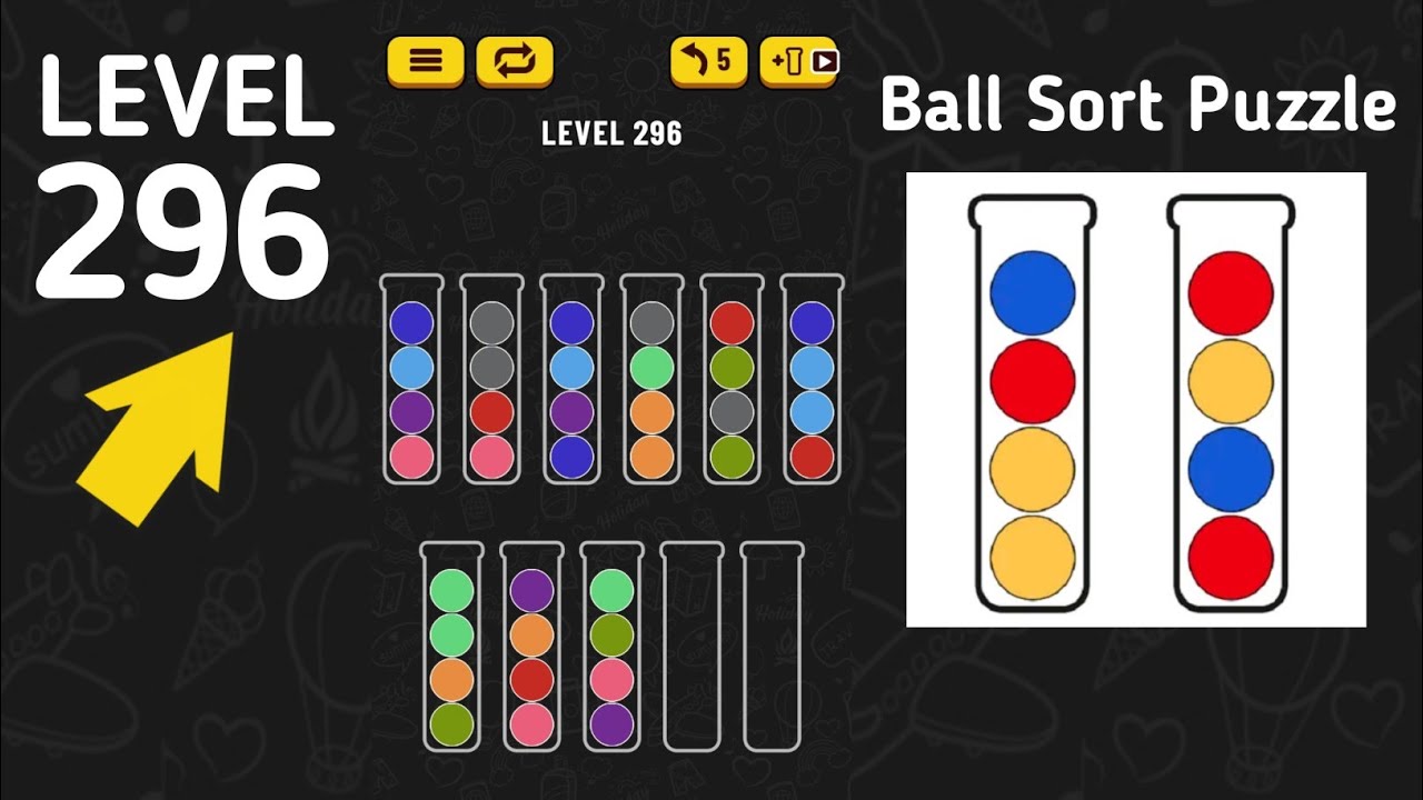 Ball Sort Puzzle Level 296 - YouTube