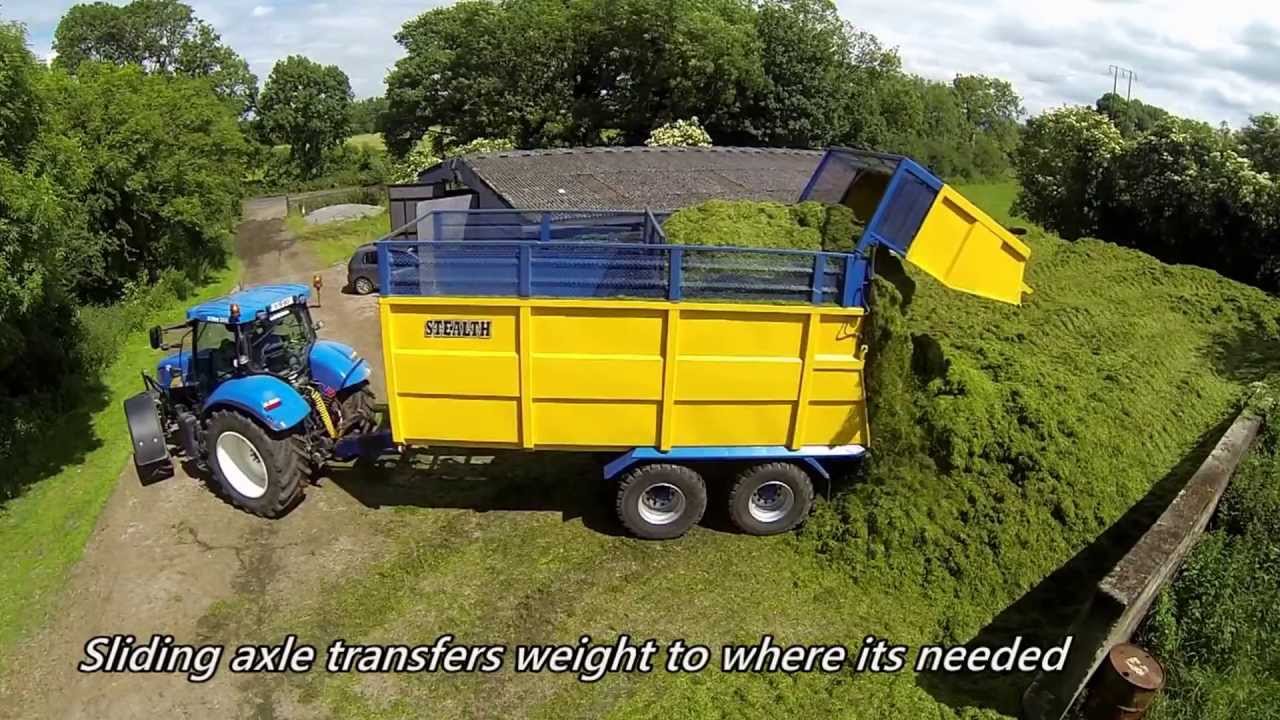 Stealth Manufacturing Kompactor 40 Push Off Trailer Grass Silage 2013 ...